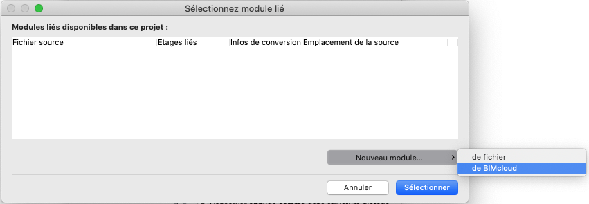 Gestion des projets et des fichiers dans BIMcloud – Base documentaire