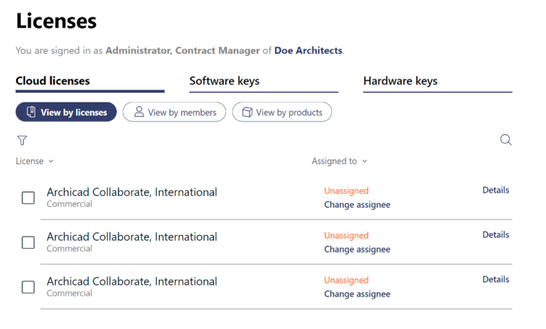 Démarrer avec les licences cloud pour Archicad 27 – Base documentaire