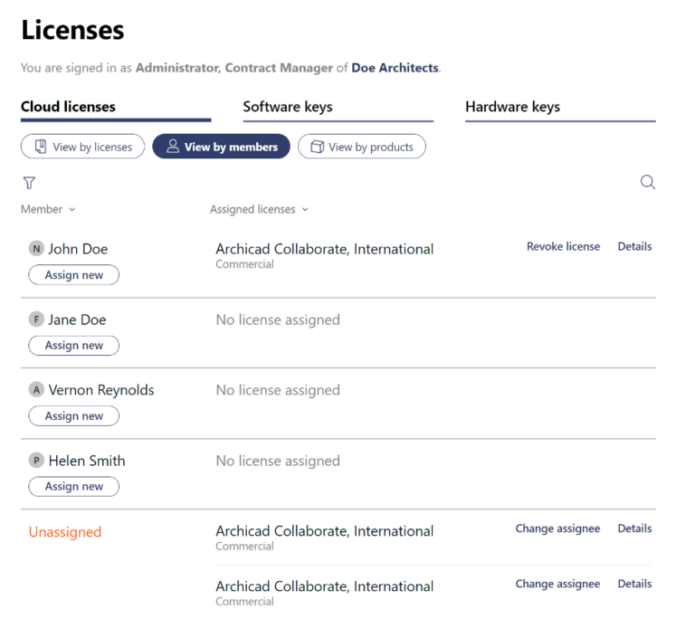 Démarrer avec les licences cloud pour Archicad 27 – Base documentaire